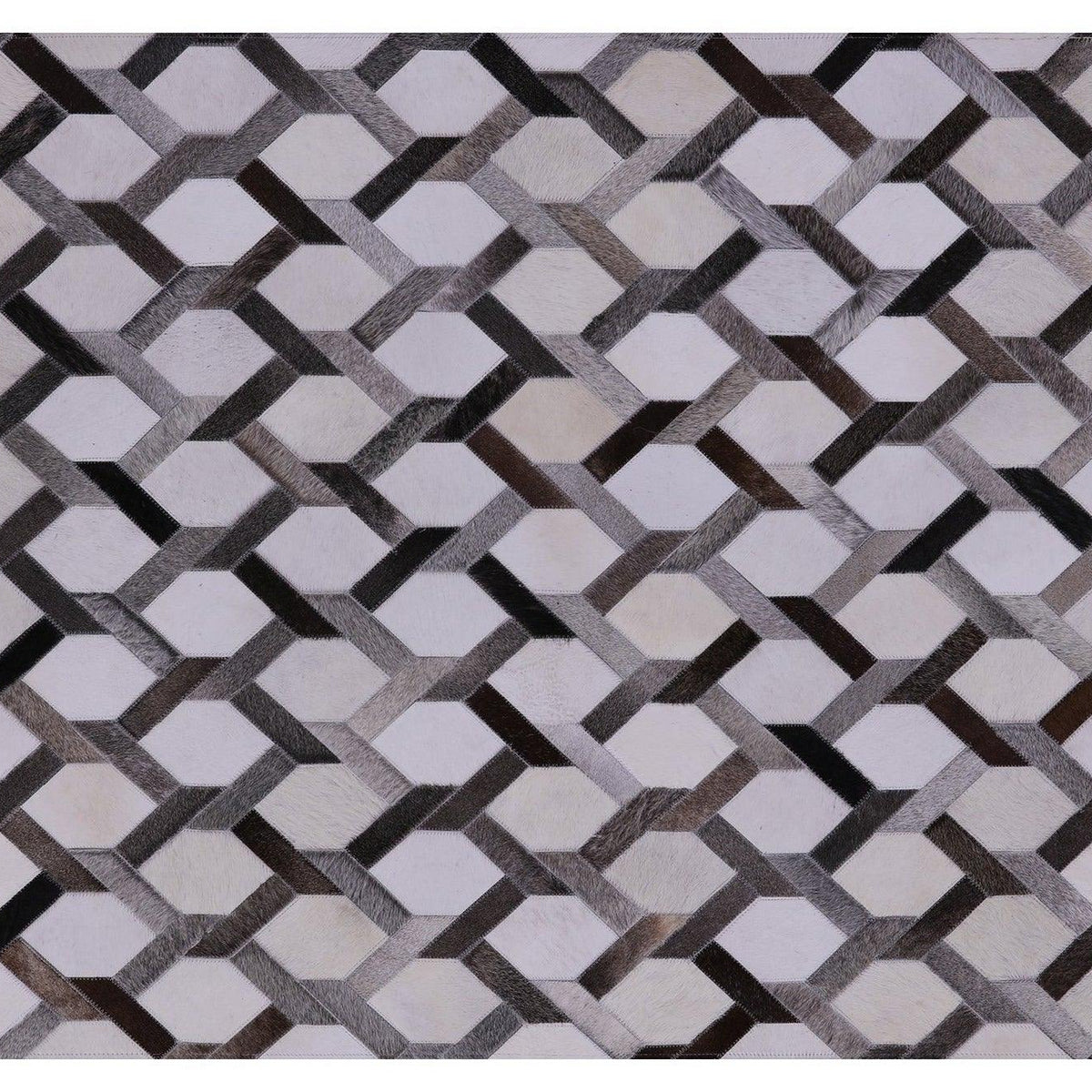 Natural Cowhide Hand Stitched Rug 4' 0" X 6' 0" – Manhattan Rugs