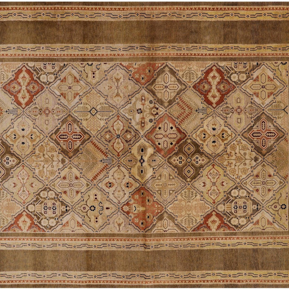6' 1" X 8' 7" Chobi Peshawar Hand Knotted Wool Rug – Manhattan Rugs