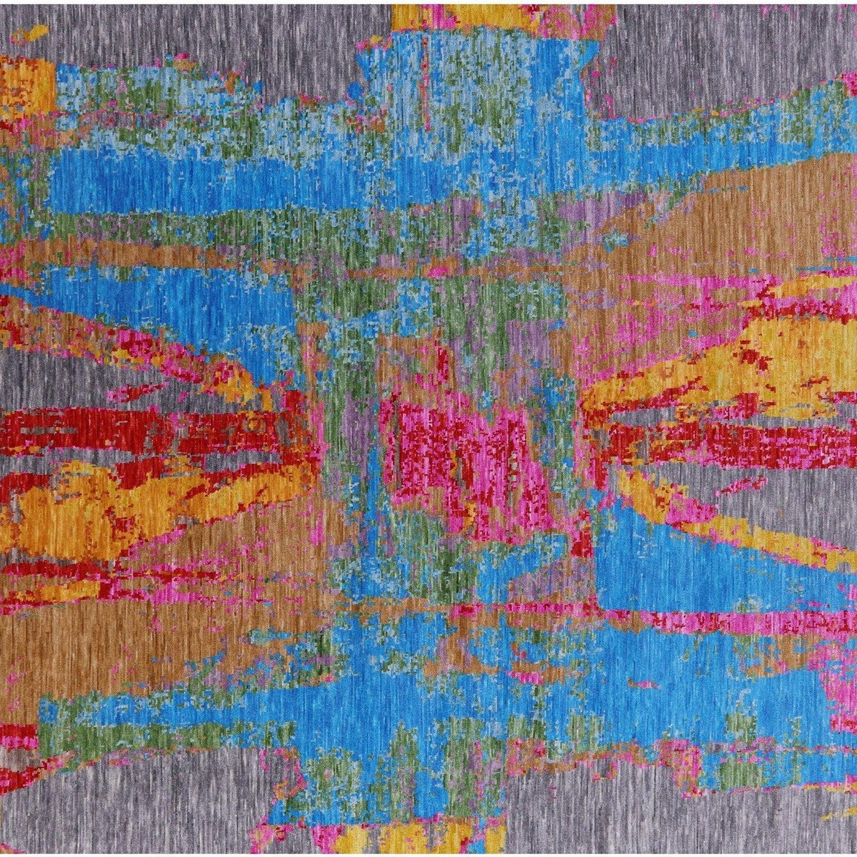 Modern Abstract Hand-Knotted Rug 10' 0