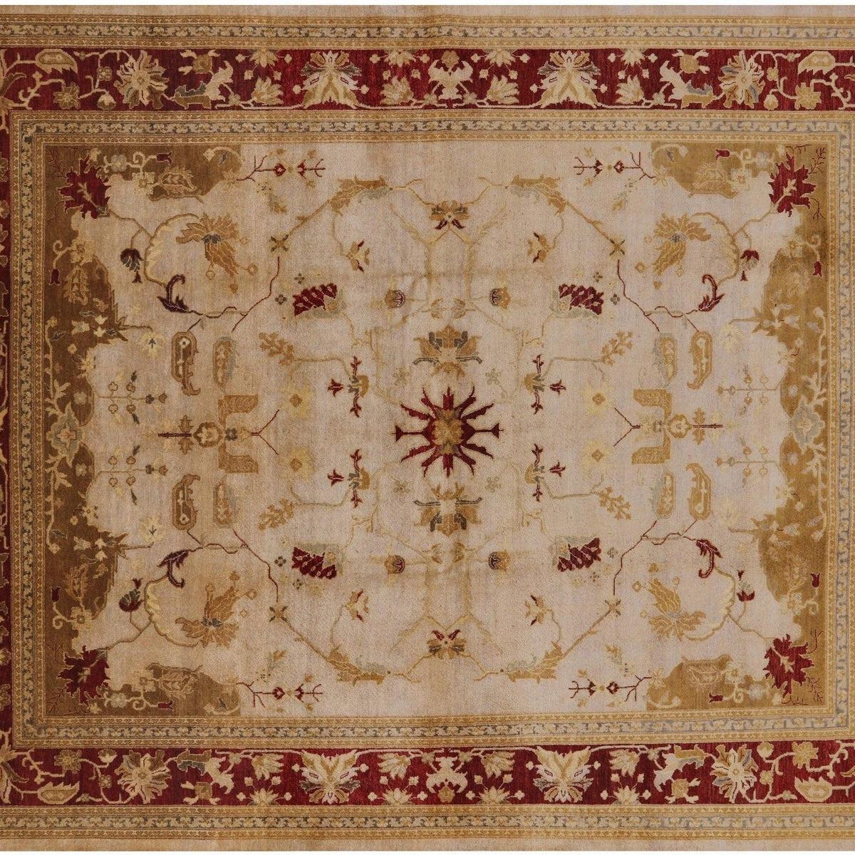 8' 1" X 10' 1" Hand Knotted Chobi Peshawar Wool Rug – Manhattan Rugs